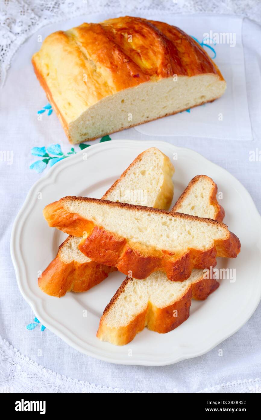 French milk bread Stock Photo - Alamy