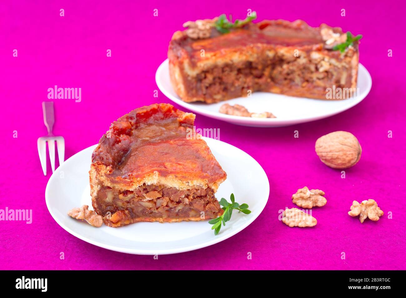 Swiss nut cake Stock Photo - Alamy