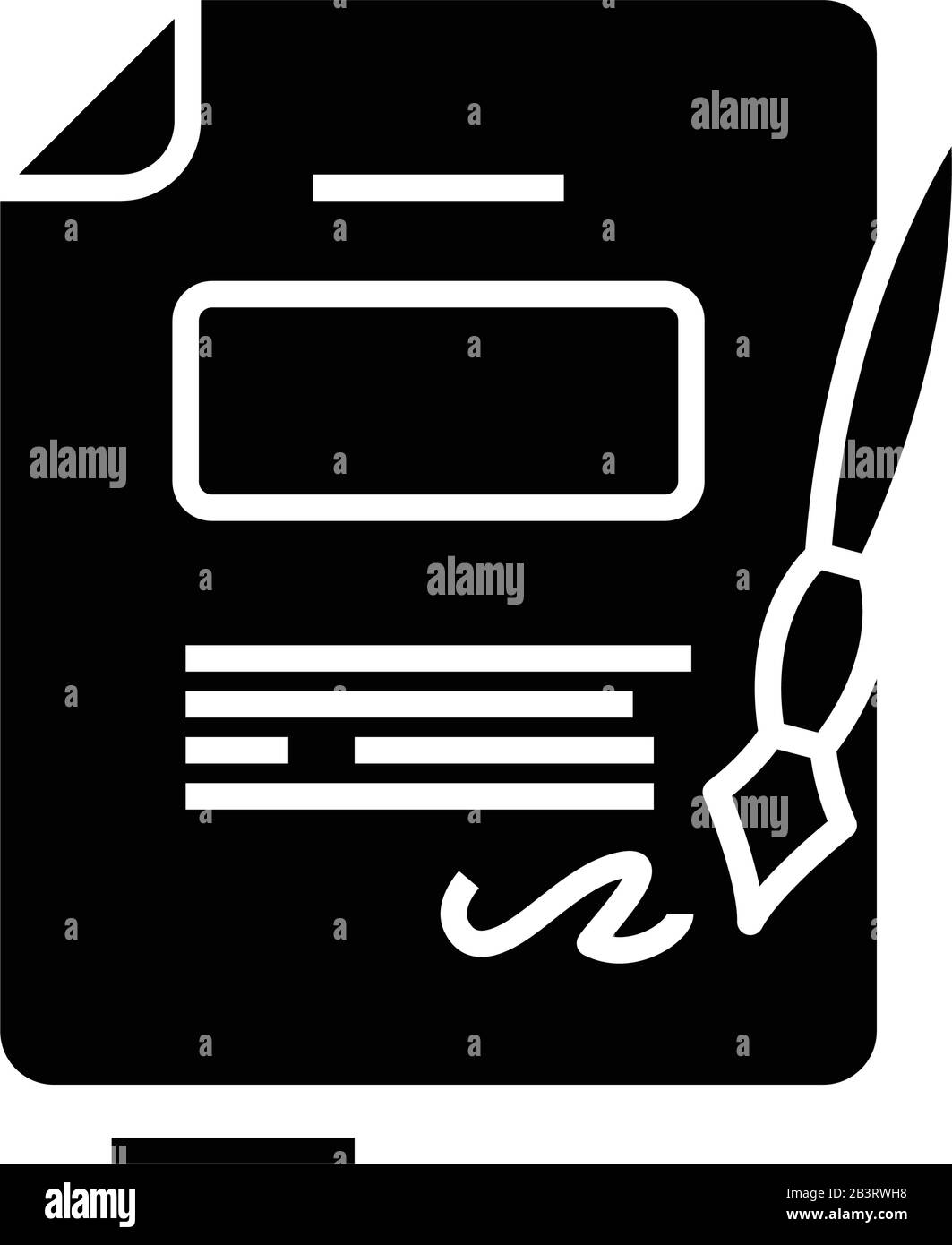 Reporting black icon, concept illustration, vector flat symbol, glyph ... Reporting black icon, concept illustration, vector flat symbol, glyph ...