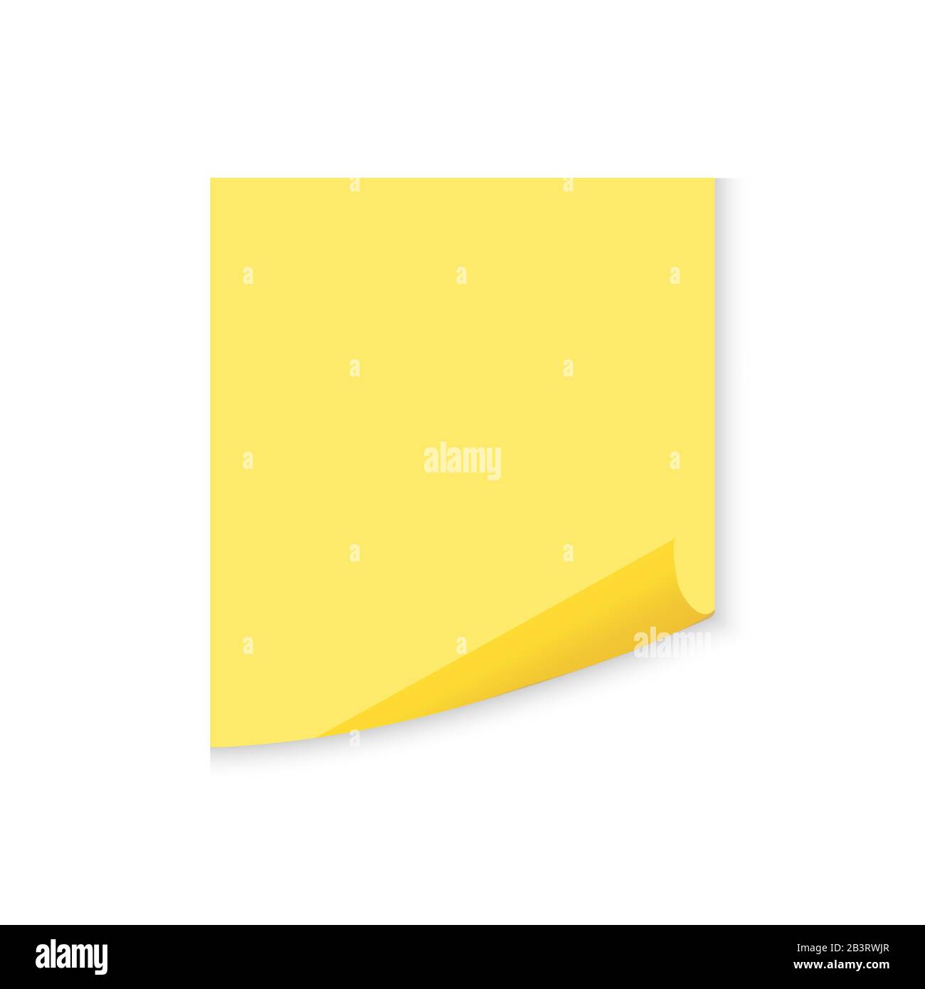 stick note isolated with shadow. Vector illustration Stock Vector Image ...