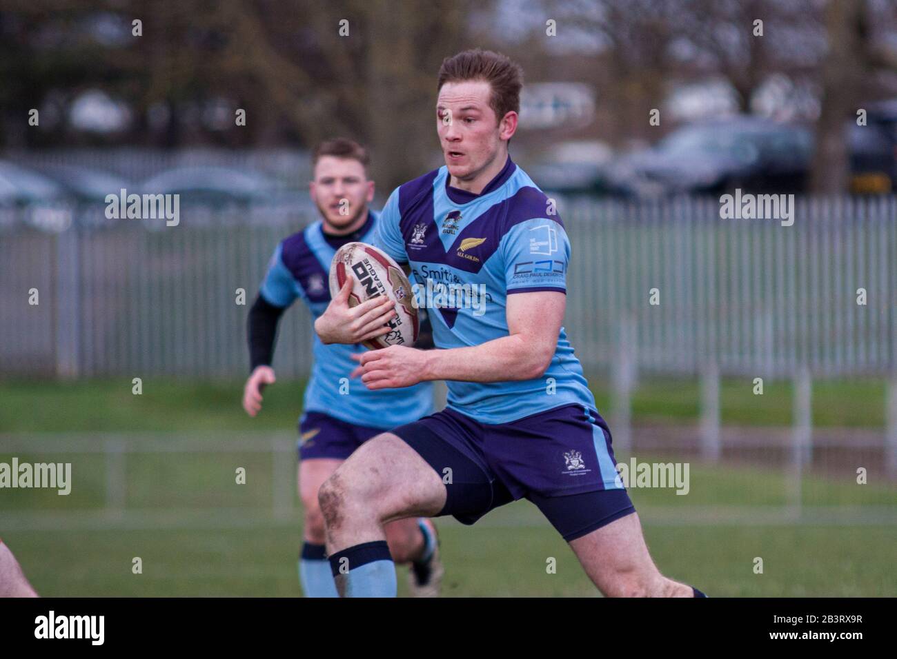 Chris Barlow of the All Golds in action against North Wales Crusaders Stock Photo - Alamy