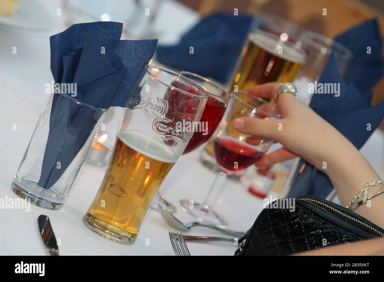 Young people drinking at a formal party UK Stock Photo - Alamy