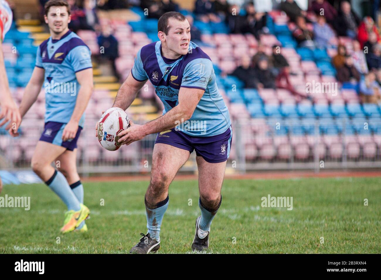 Steve Parry of the All Golds in action against Keighley Cougars Stock ...
