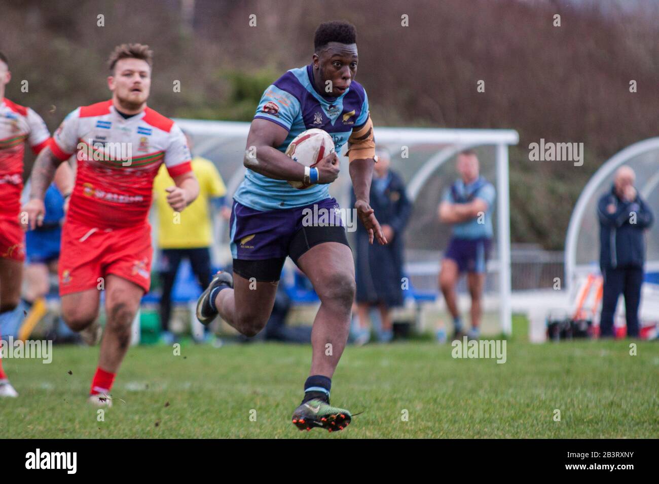 Mo Agoro of the All Golds in action against Keighley Cougars Stock ...