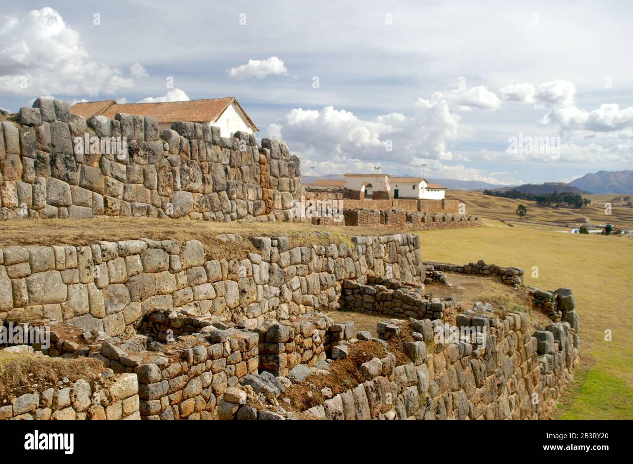 Inca ruins - peruvian cultural heritage in Ands, Chinchero, Peru Stock ...