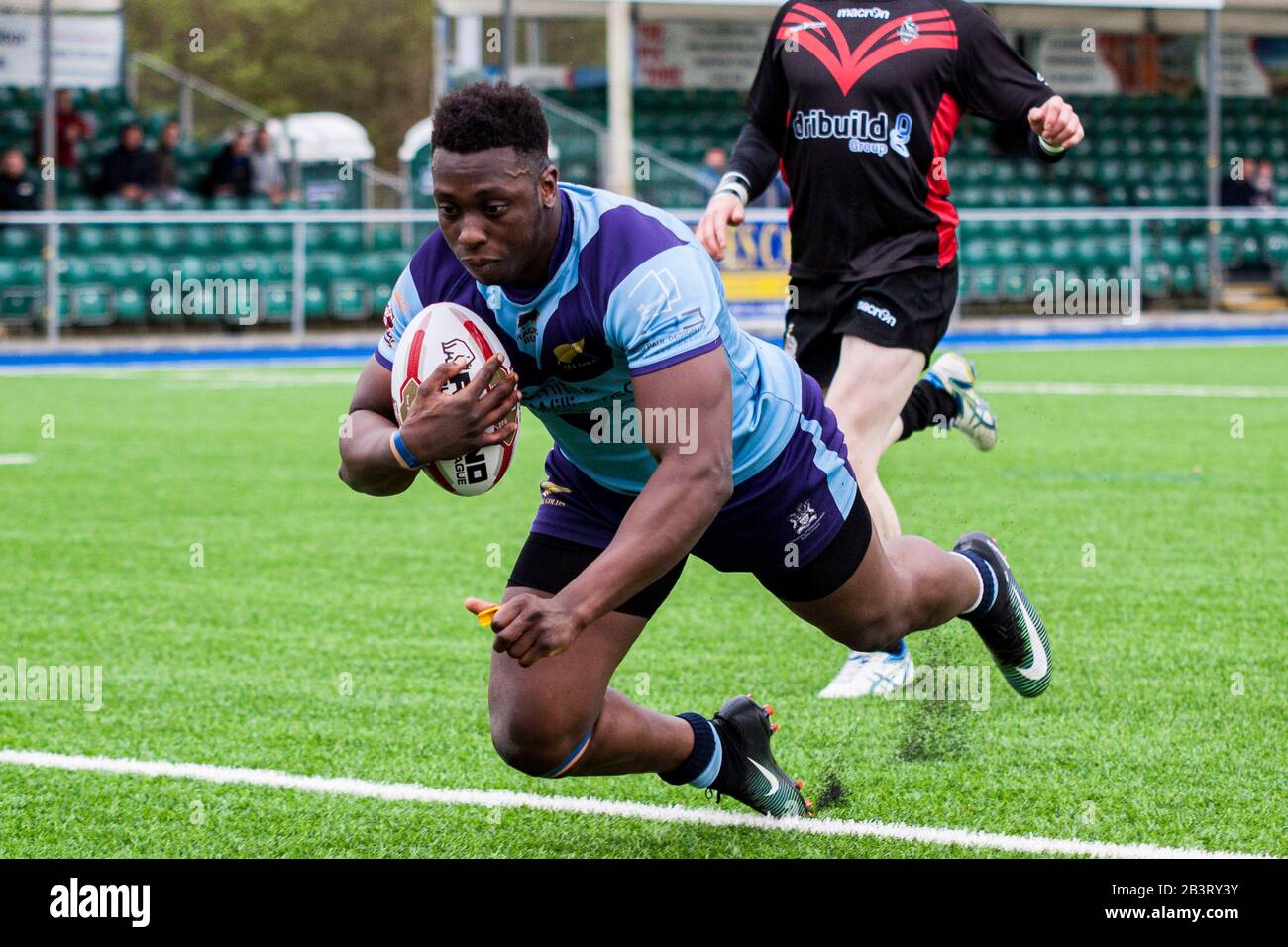 Mo Agoro of the All Golds in action against the South Wales Ironmen ...