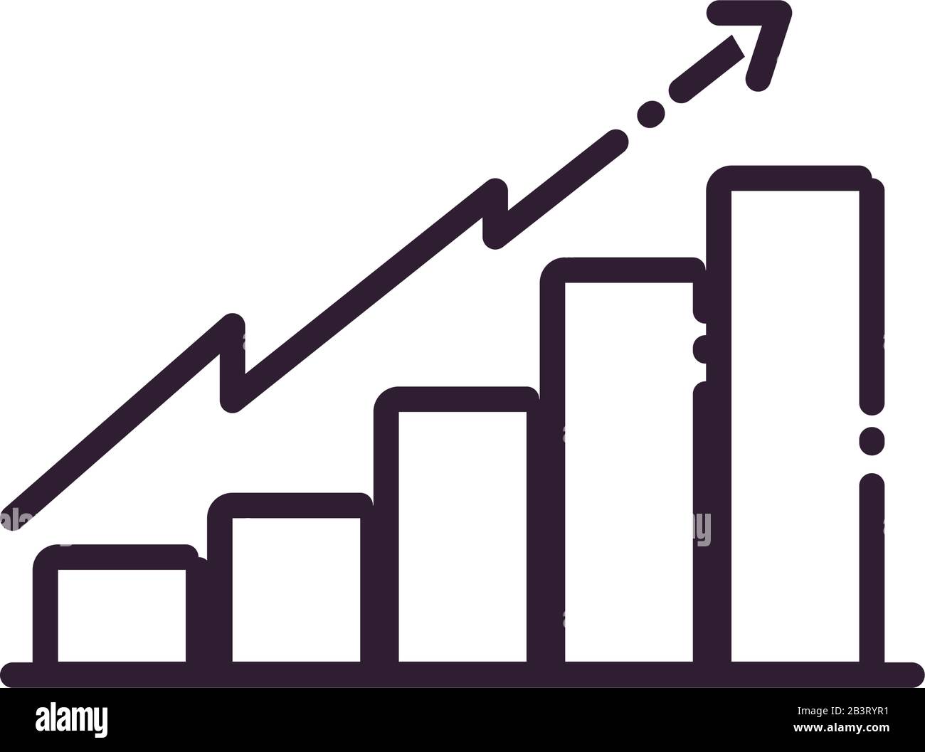 Workflow line style icon design, Infographic data information business analytics and visual ...