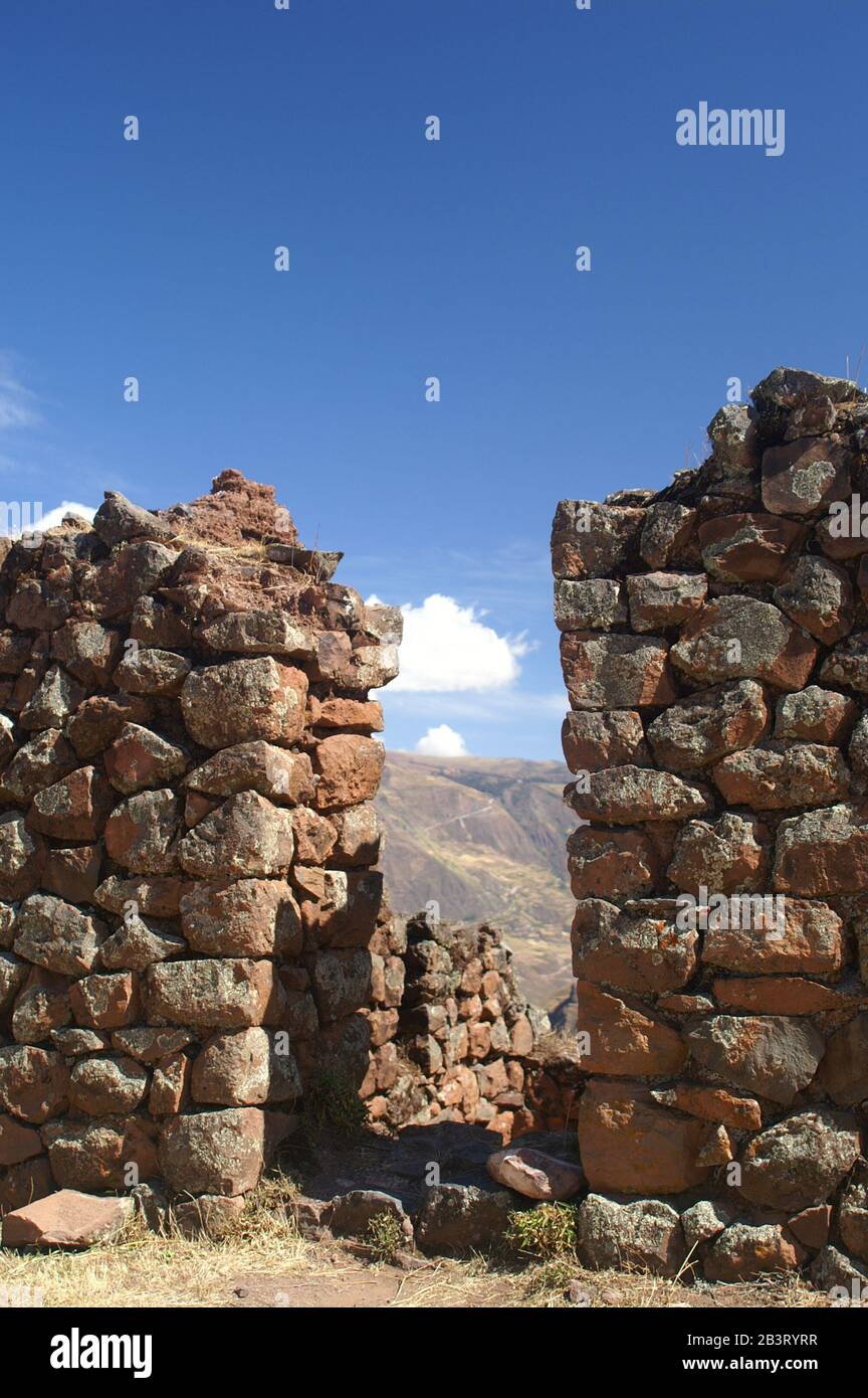 Inca indean ruins - cultural heritage of South America - tourism ...