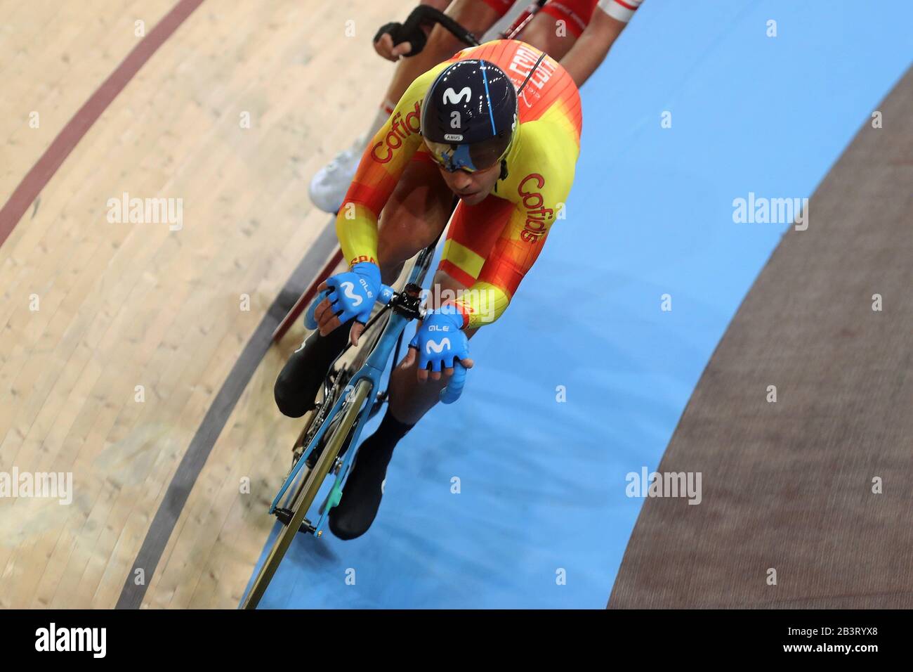 Sebastian Mora Verdy of Spain Men's Points Race during the 2020 UCI ...