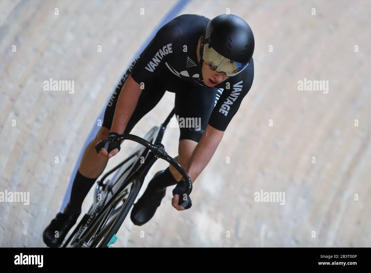 Corbin Strong of New Zealand Men's Points Race during the 2020 UCI ...