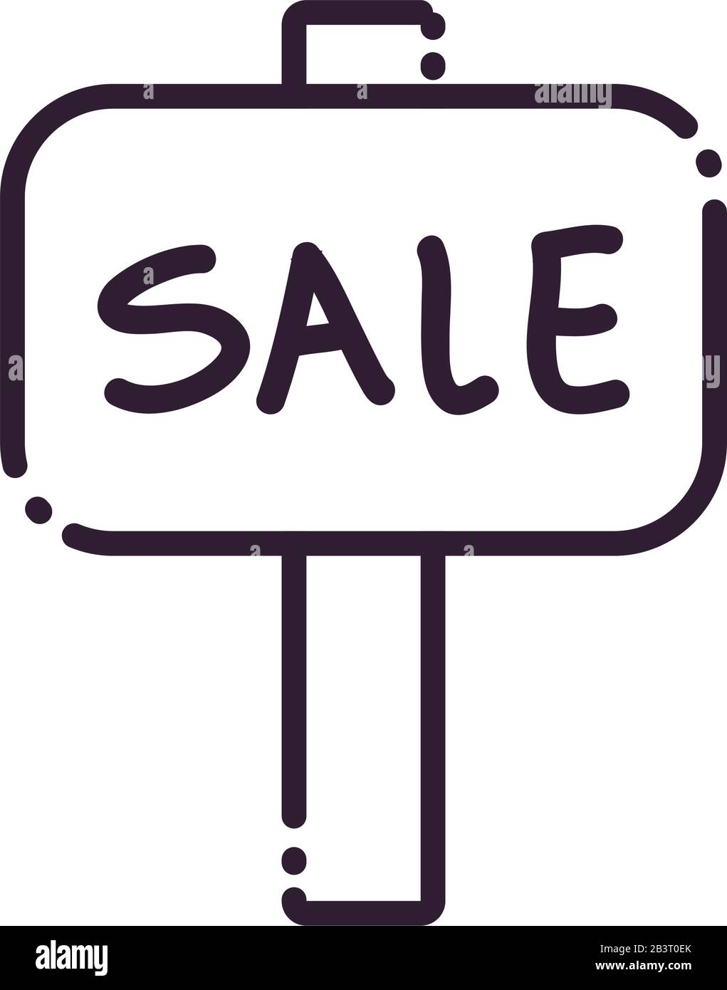 sale label line style icon design of shopping commerce market store ...