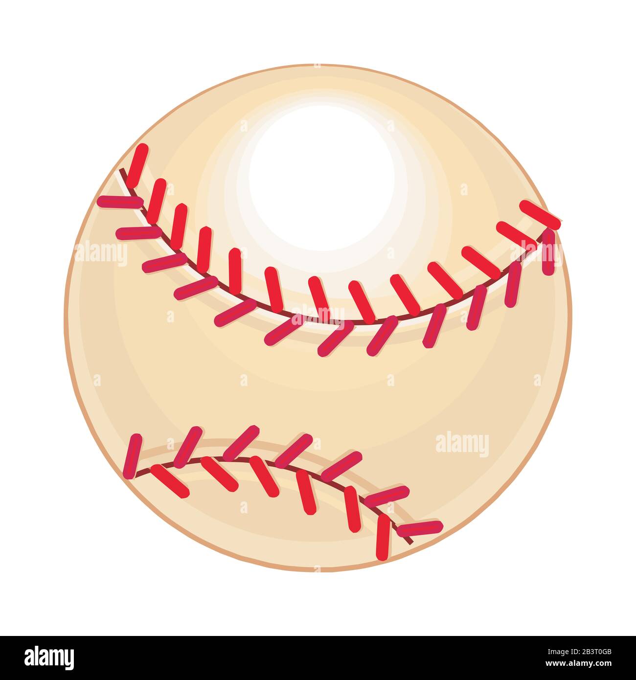baseball ball vintage object sport game illustration Stock Photo - Alamy
