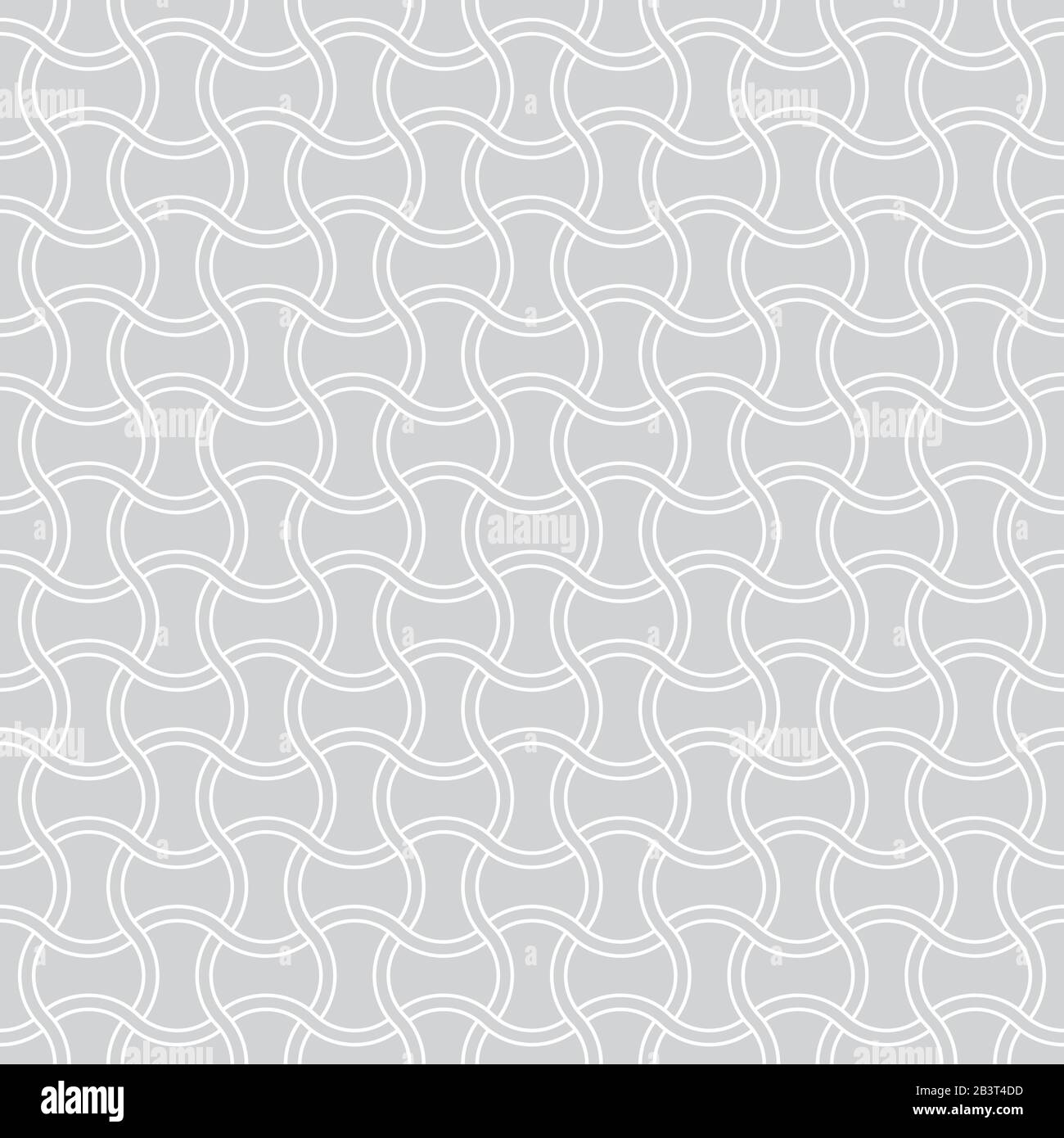 Vector seamless pattern. Modern stylish texture with intersecting thin waved lines which form ...