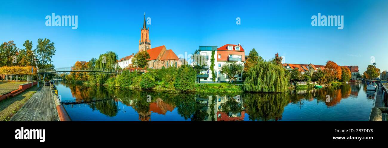 Historical city of Rathenow, Havel, Germany Stock Photo - Alamy