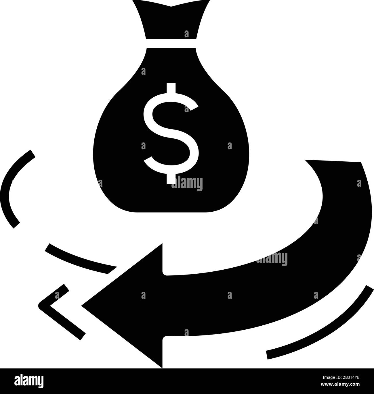 Round view black icon, concept illustration, vector flat symbol, glyph sign Stock Vector Image ...