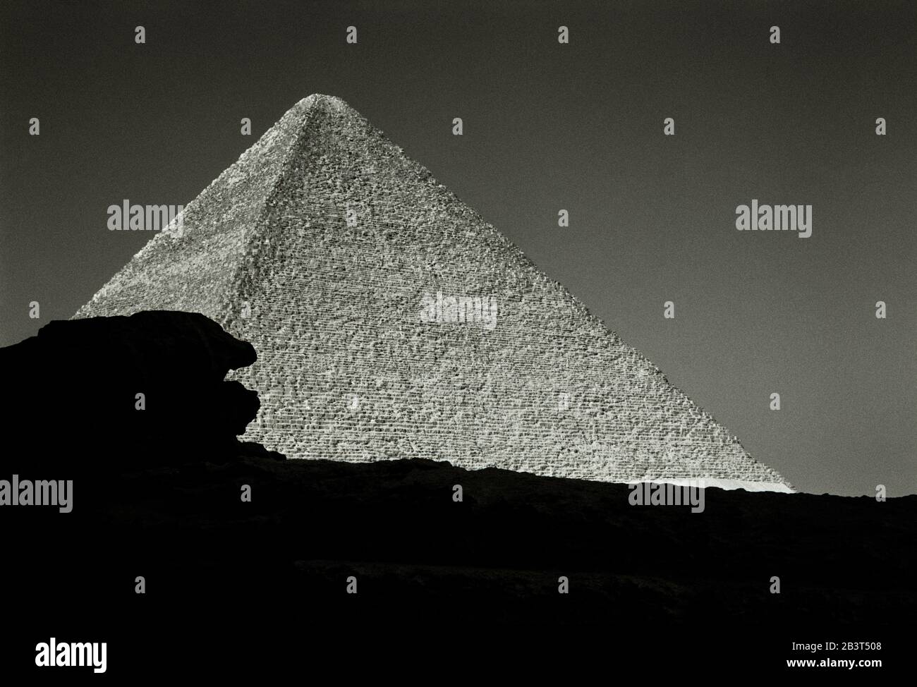 Black And White Travel Photography - The Great Pyramid Cheops or Khufu ...