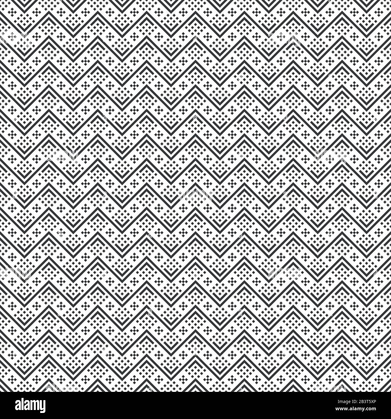 Vector Seamless Pattern Modern Stylish Texture In The Form Of Waves Regularly Repeating