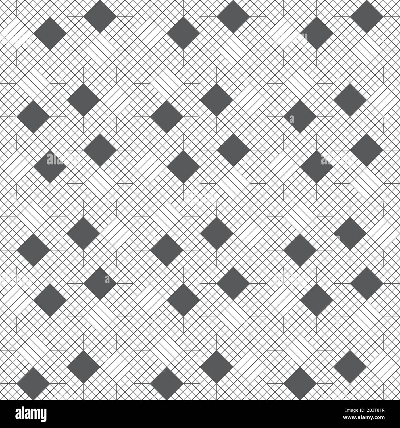 Vector seamless pattern. Modern stylish texture with intersecting thin lines which form ...