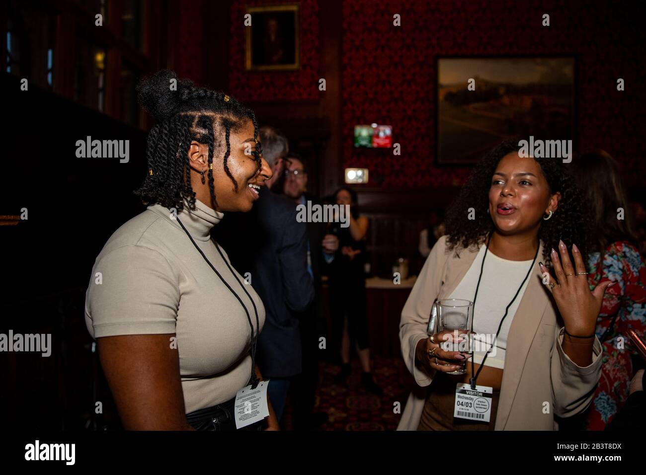 Paralympian Kadeena Cox speaking to a guest during the This Girl Can ...