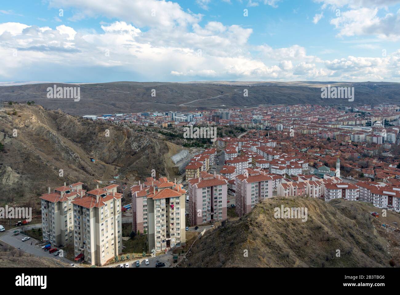 Aerial wiev to the Cankiri province of Turkey Stock Photo - Alamy