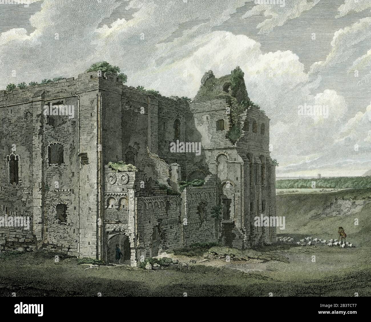 Castle Rising, Norfolk, England. The Castle was founded in 1138 by the ...