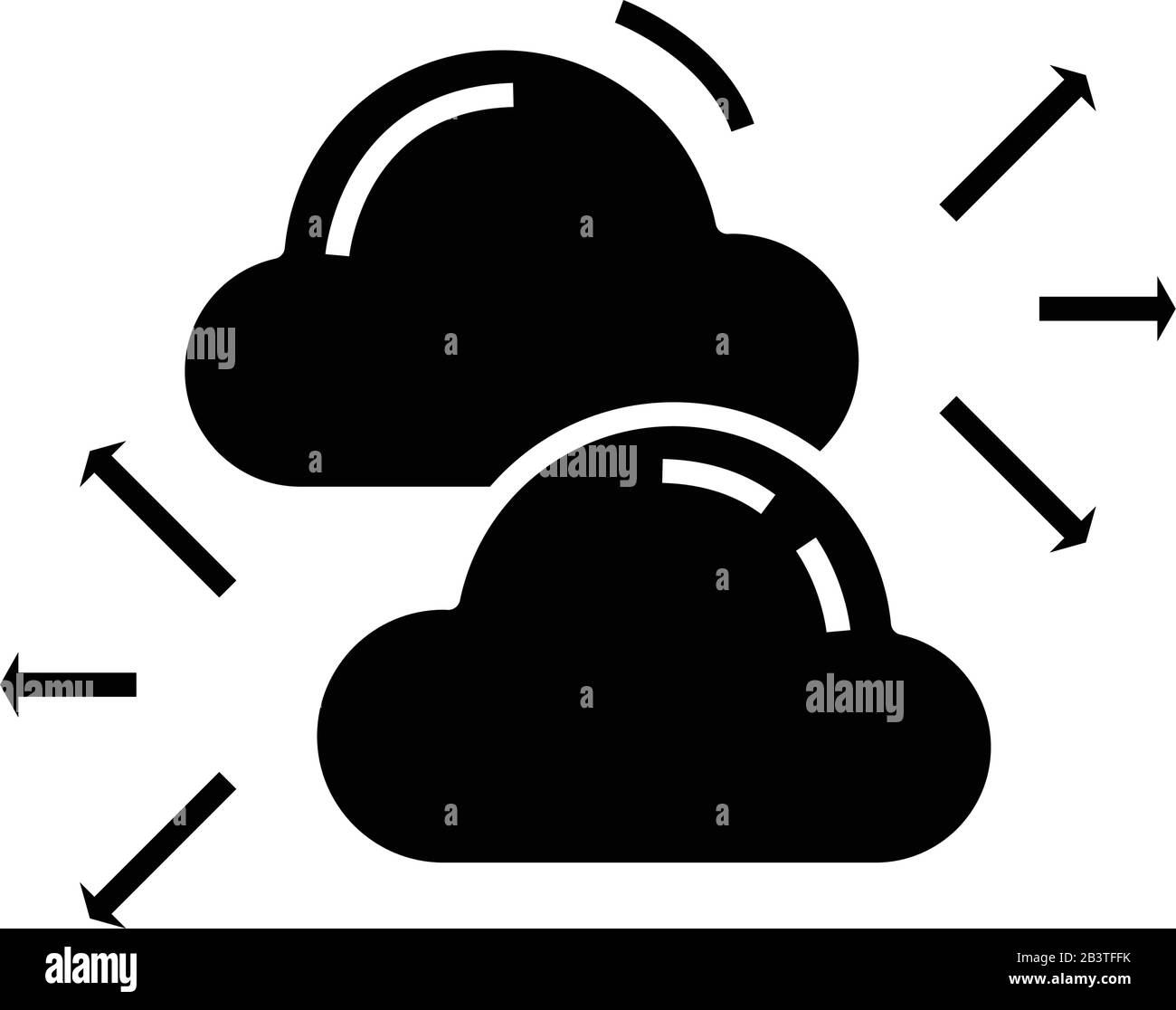 Flat backup icon set Black and White Stock Photos & Images - Alamy