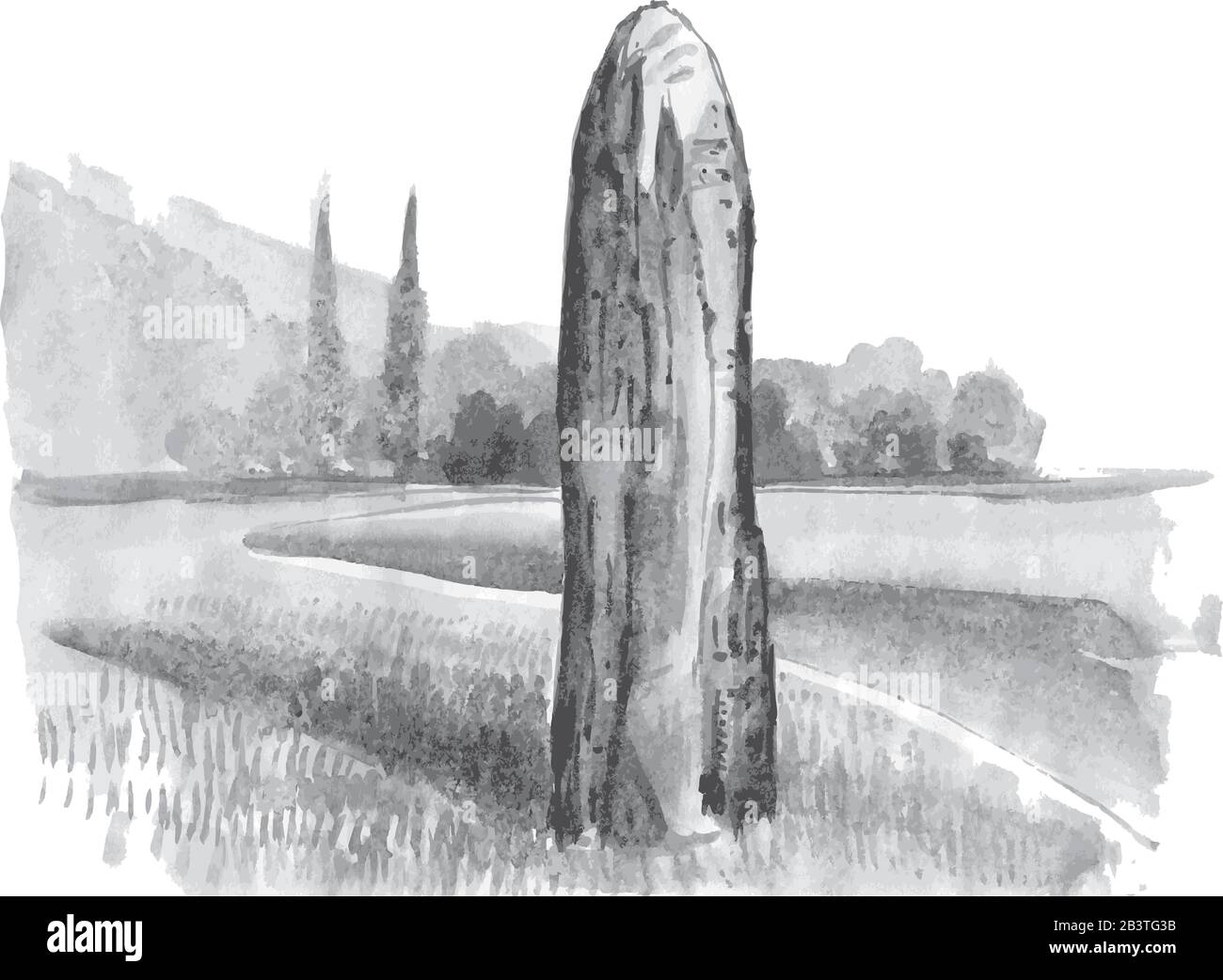 Megalith stones Stock Vector Images - Alamy
