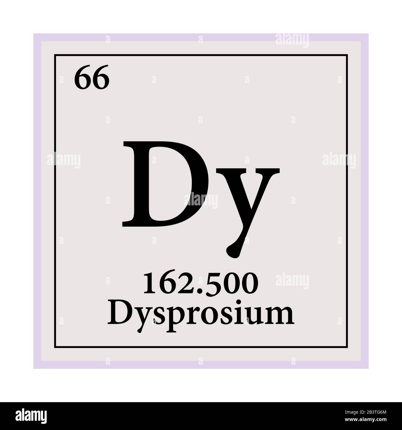 Dysprosium Periodic Table of the Elements Vector illustration eps 10 ...