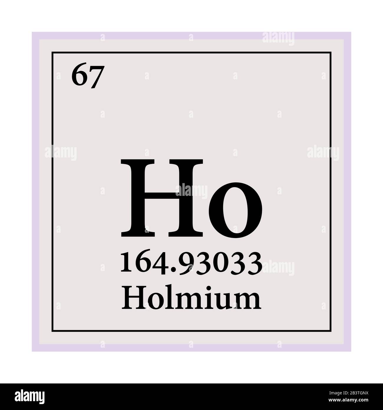 Holmium Periodic Table of the Elements Vector illustration eps 10 Stock ...