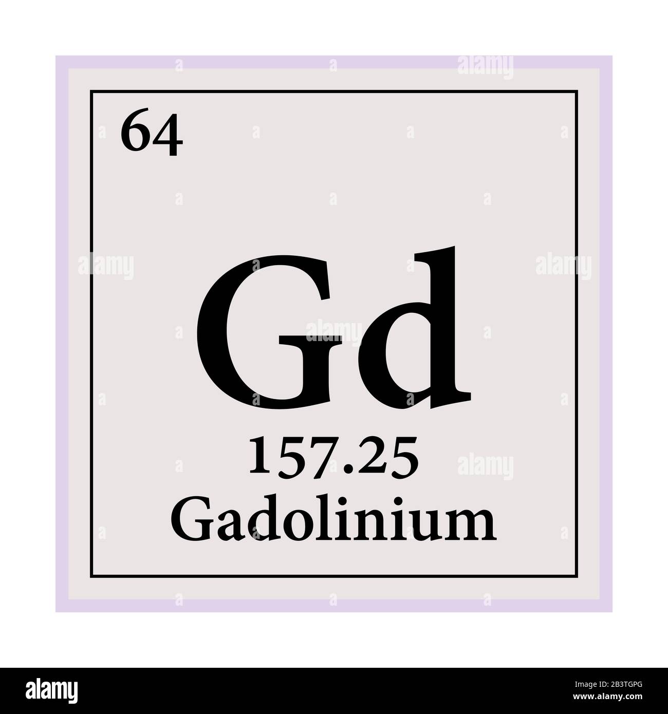 Gd gadolinium chemical element hi-res stock photography and images - Alamy