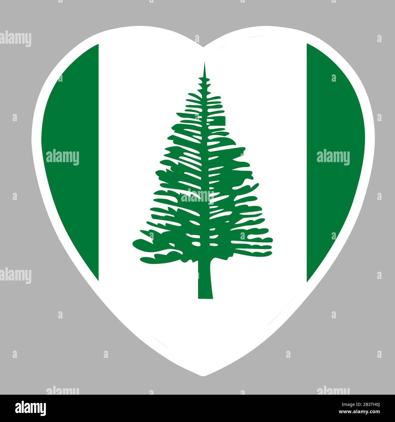 Norfolk island map Stock Vector Images - Alamy