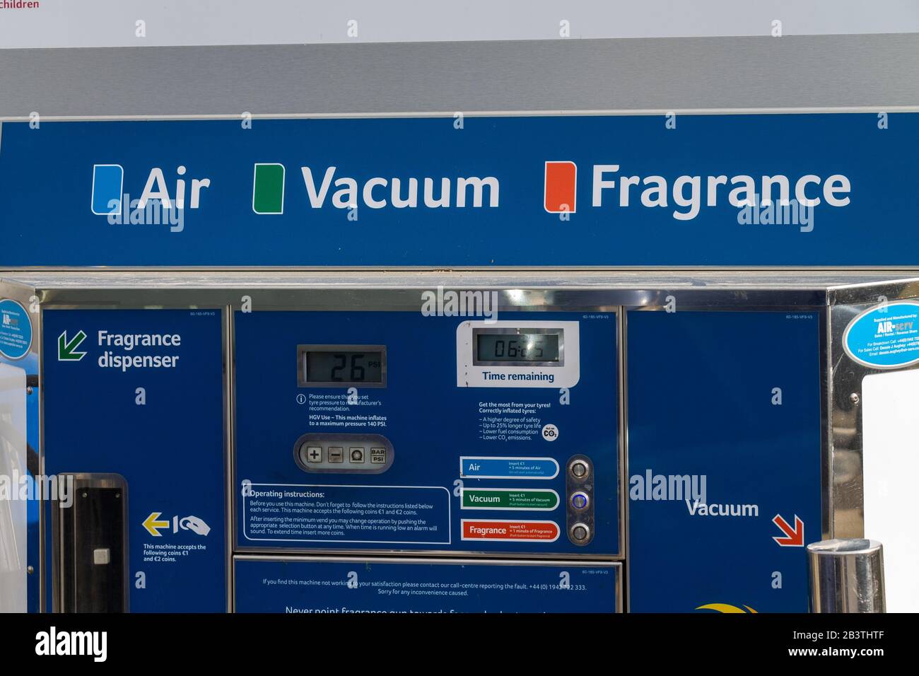 Car valet cleaning machine display close up Stock Photo - Alamy