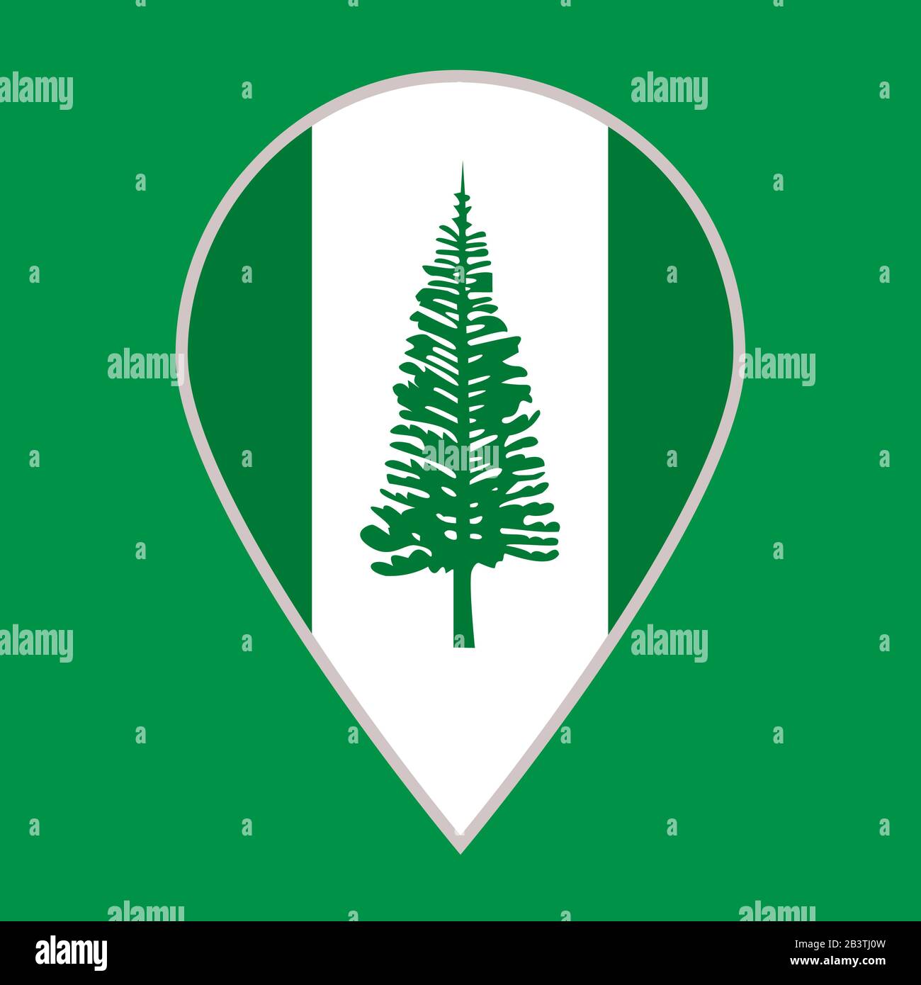 Norfolk Island flag icon travel vector Stock Vector Image & Art - Alamy