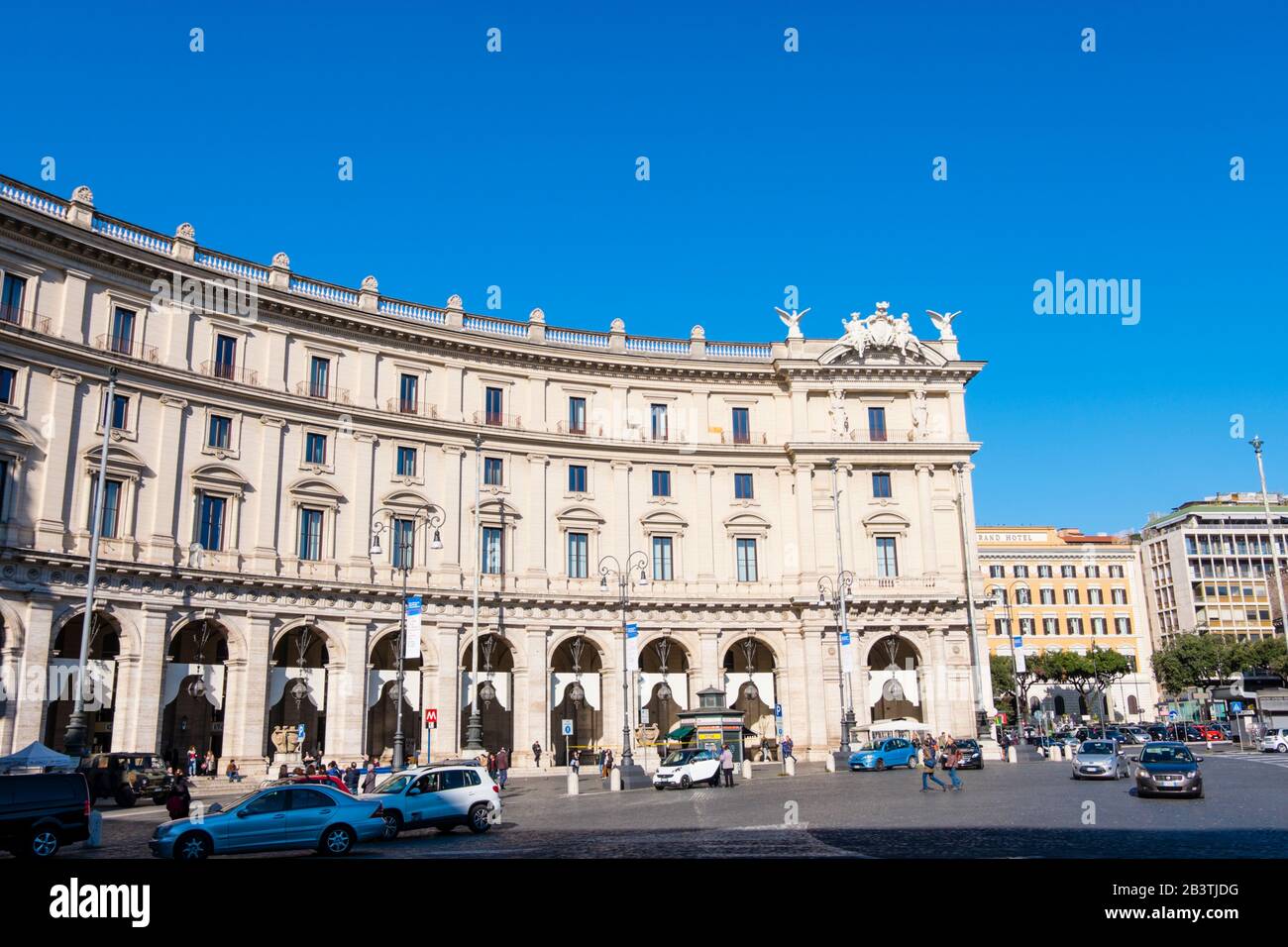 Piazza della Repubblica, Rome, Italy Stock Photo - Alamy