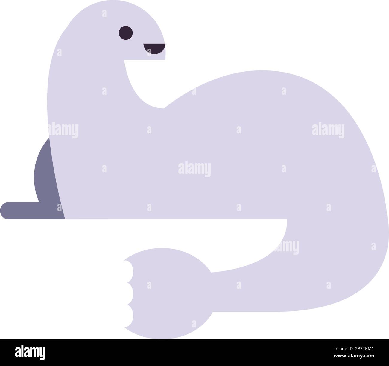Cute seal cartoon fill style icon design, Animal zoo life nature ...