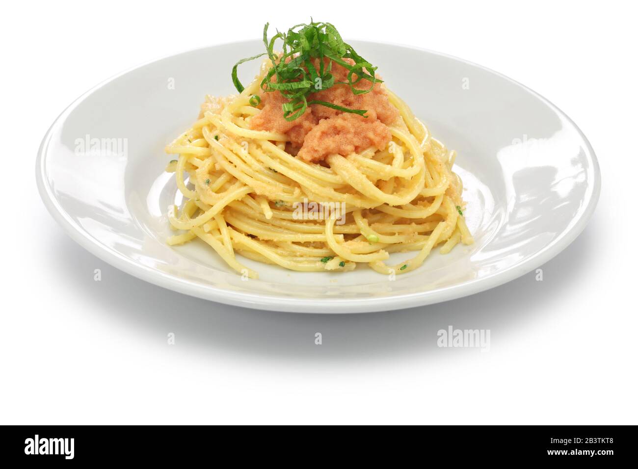 mentaiko (spicy pollock roe) pasta, japanese food Stock Photo - Alamy