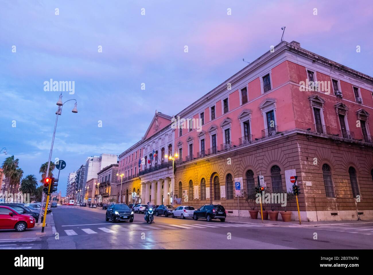 Corso Vittorio Emanuele, with Teatro Piccinni, new town, Bari, Puglia ...
