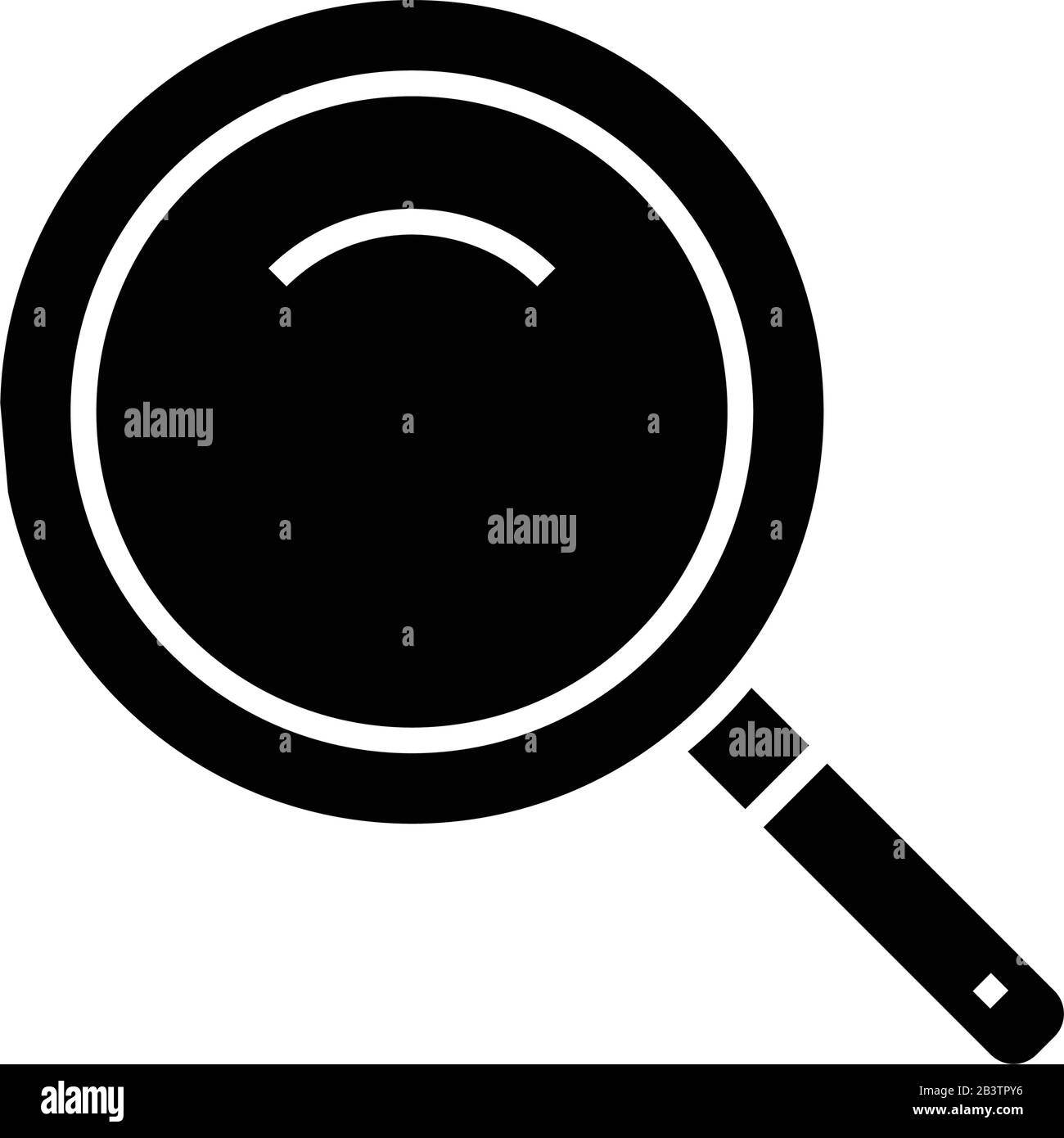 Search black icon, concept illustration, vector flat symbol, glyph sign ...