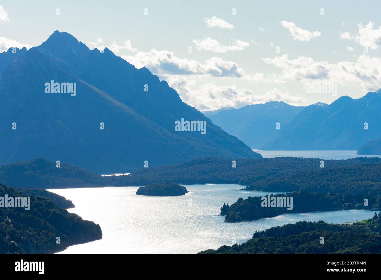 View of Perito Moreno Lake and the mountains taken from Mount ...