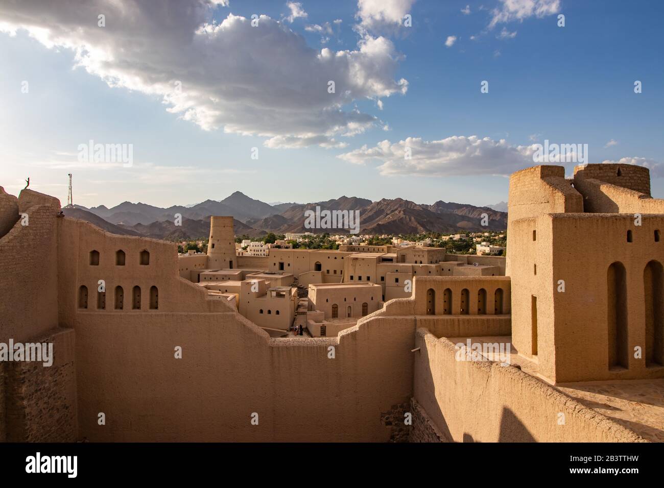 Inside the historic Unesco site Bahla castle near Nizwa in Oman Stock ...
