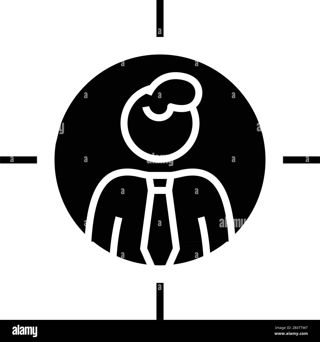 Targets black icon, concept illustration, vector flat symbol, glyph ...