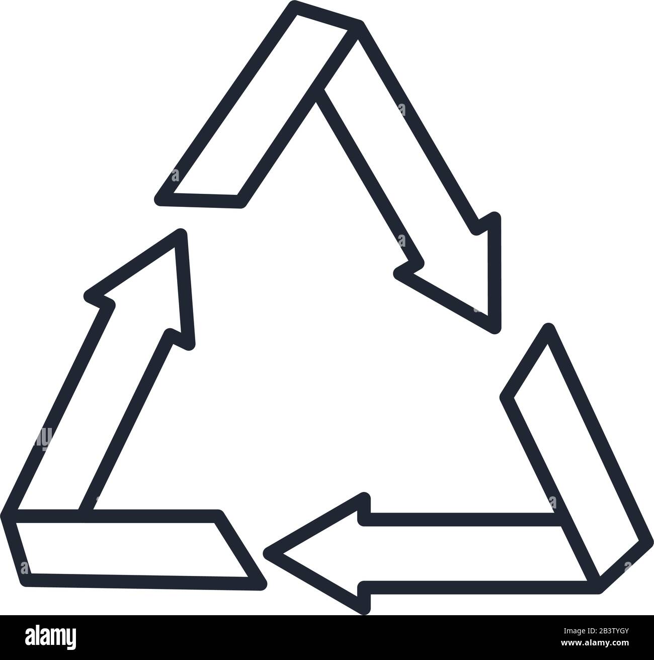 Recycle line style icon design, Ecology eco save green natural organic ...