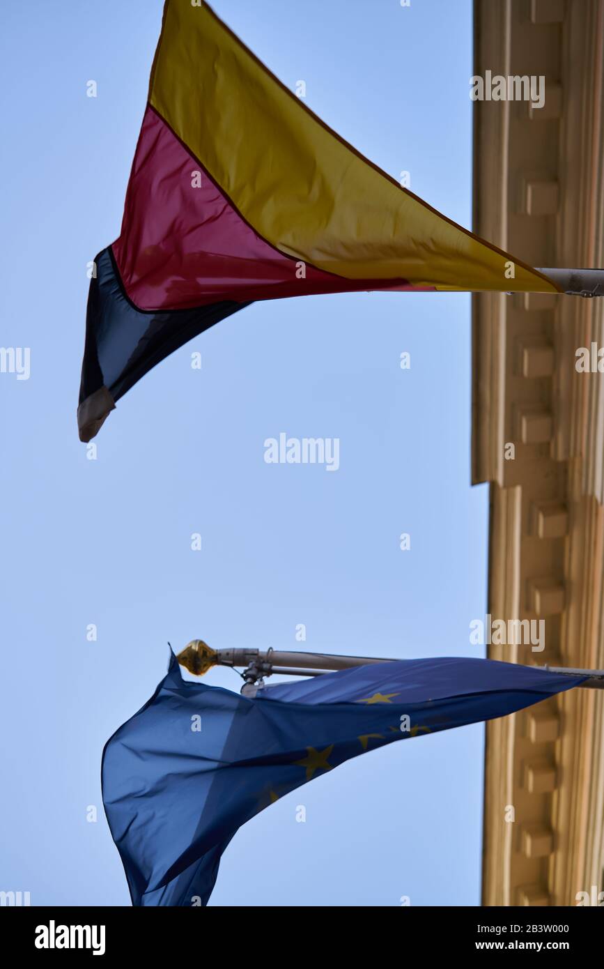 European Union flag as background Stock Photo - Alamy