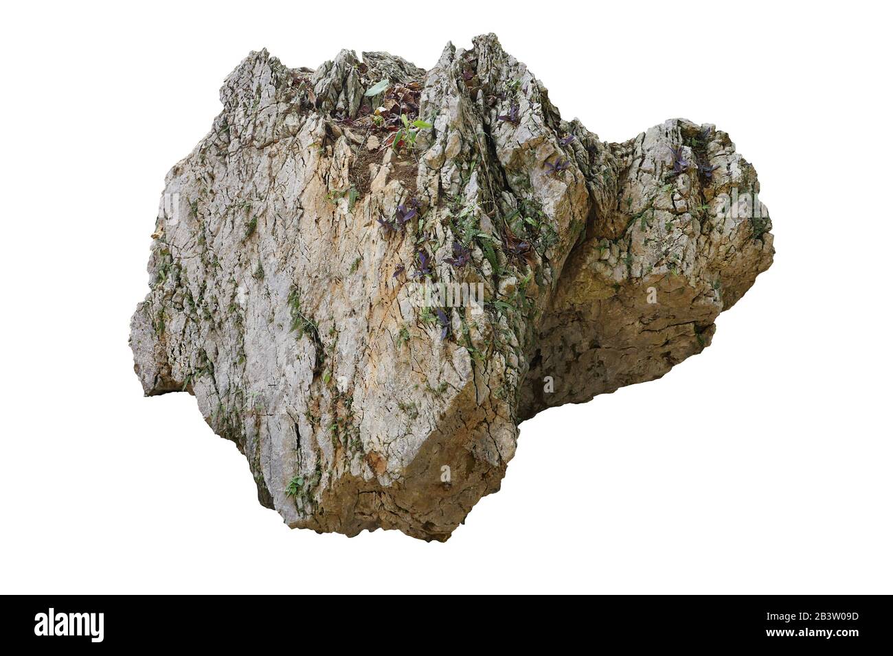rock isolated on white background Stock Photo - Alamy