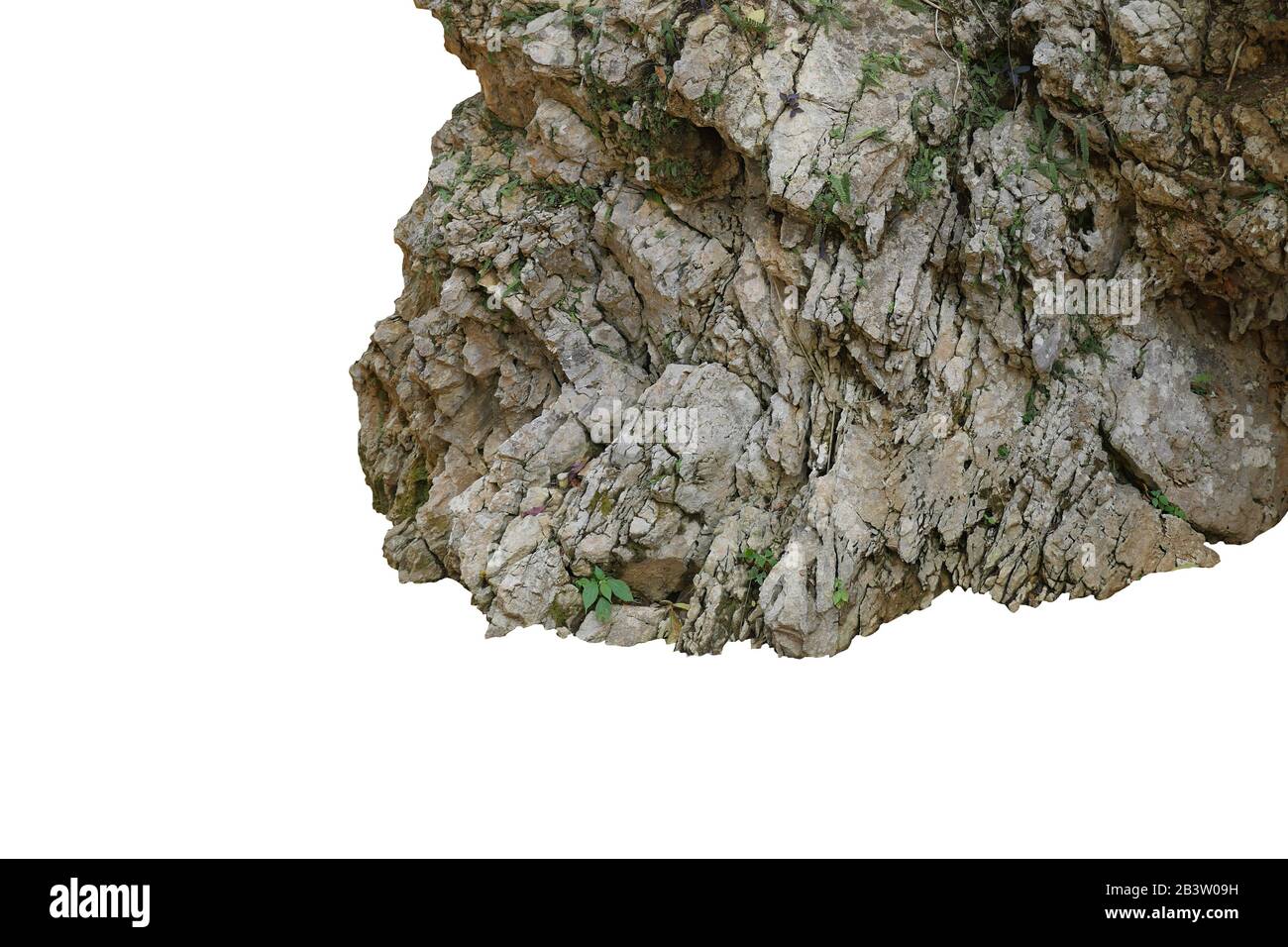 rock isolated on white background Stock Photo - Alamy