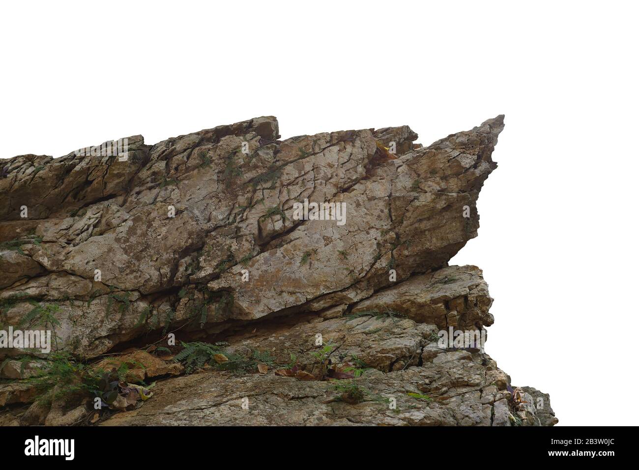 rock isolated on white background Stock Photo - Alamy