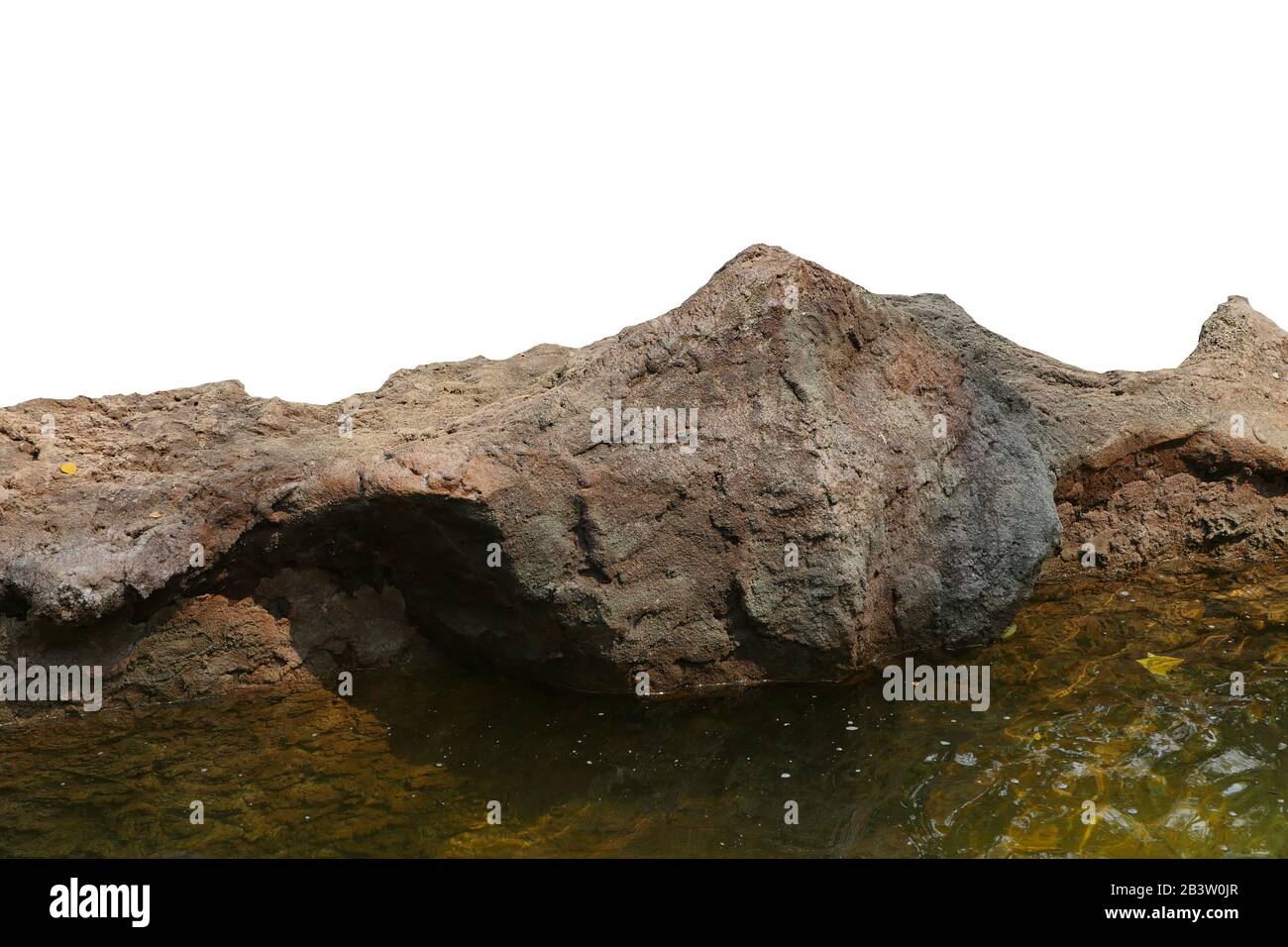 rock isolated on white background Stock Photo - Alamy