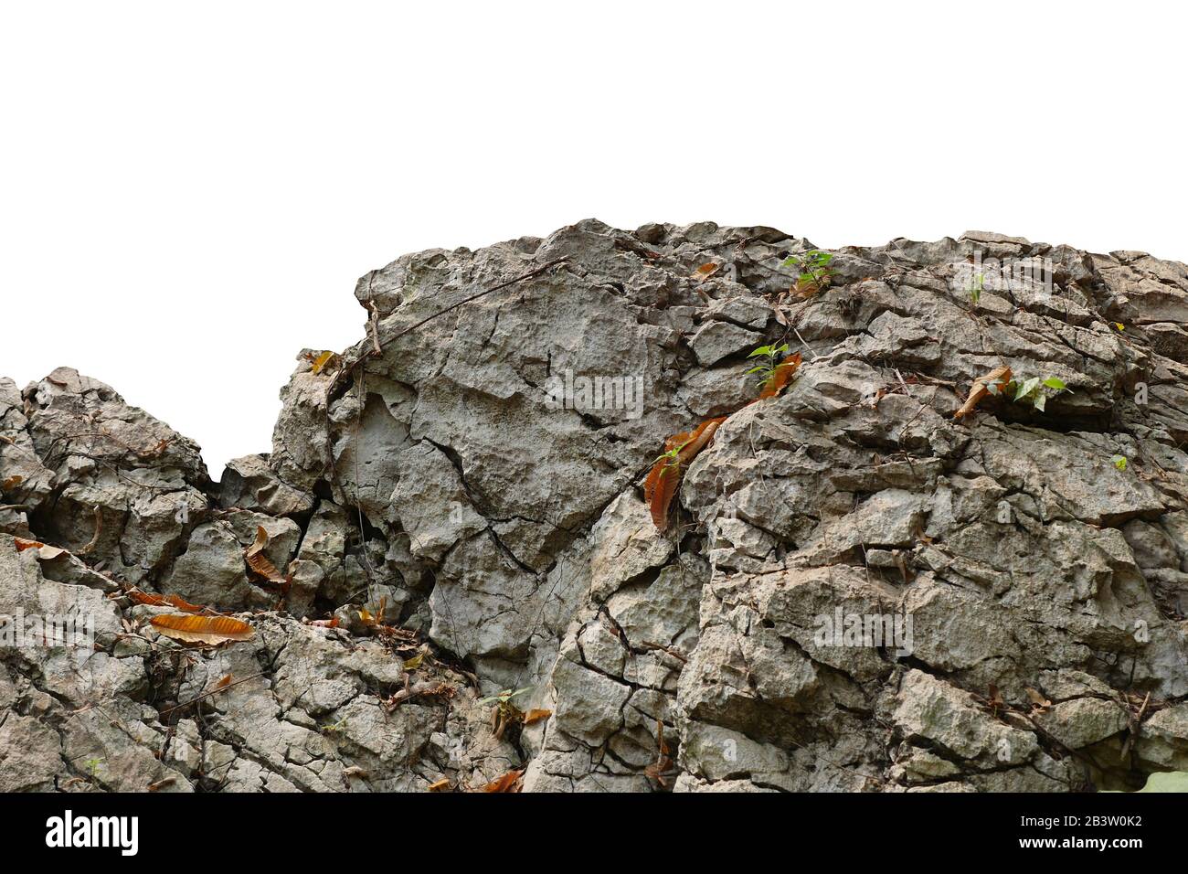 rock isolated on white background Stock Photo - Alamy