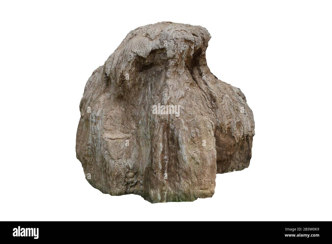 rock isolated on white background Stock Photo - Alamy