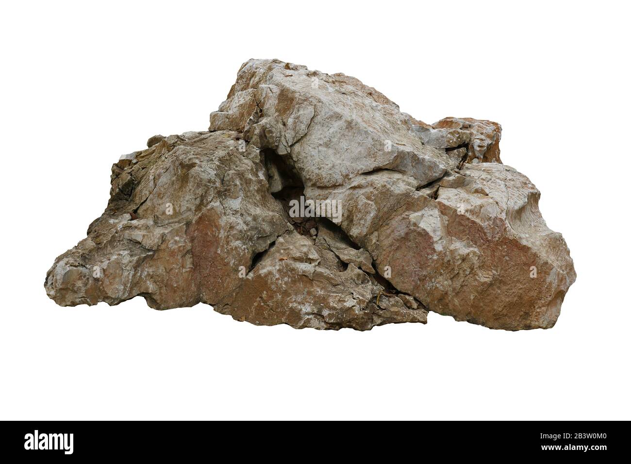 rock isolated on white background Stock Photo - Alamy